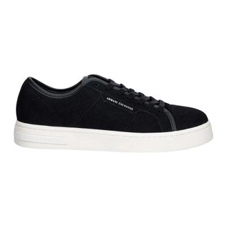 A|X Armani Exchange Homme, Chaussures, Noir, Taille: 43 EU Baskets en Daim &agrave; Lacets