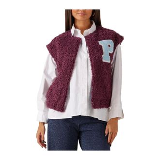 Pom Amsterdam Damen, Jacken, Lila, LGröße