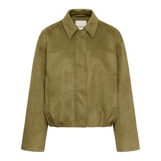 Soaked In Luxury Veste Balloon Slsonjia - Femme - Vestes - Vert - Taille: 36 FR
