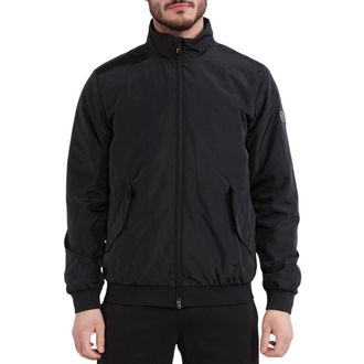 Emporio Armani Schwarze Jacke Mit Ea7-patch-logo