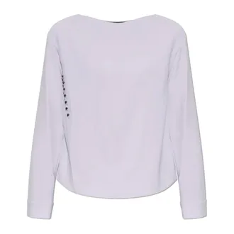 Emporio Armani Femme, Tops, Violet, Taille: 40 FR Top cache-coeur
