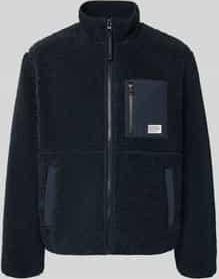 Marc O'Polo Denim Regular Fit Teddy- / Webpelzjacke mit Brustleistentaschen
