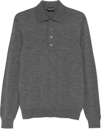 Tom Ford Rundhalspullover - Grau