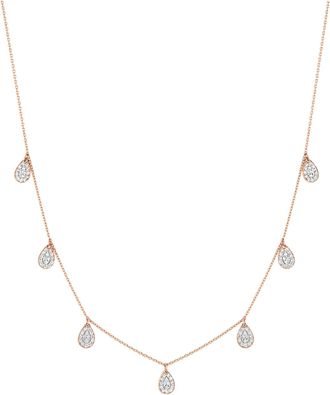 Ginette NY Collier 7 Mini Bliss Diamants Or Rose