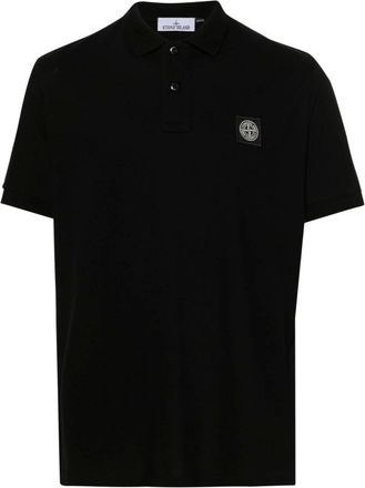 Stone Island Homme, Tops, Noir, Taille: XL Polo Slim-Fit