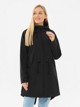 Derbe Softshelljacke Island Friese wasserabweisend, winddicht, Kapuze