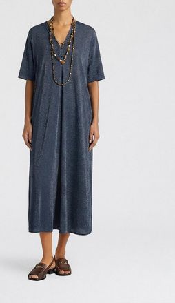 Momoni Robe midi en jersey lurex