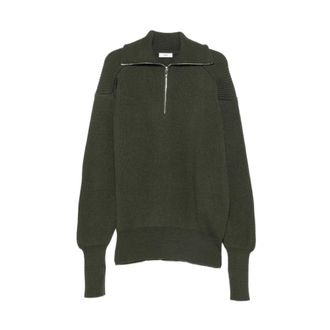 Rier Halfzip Utility Sweater - - Knitwear - Herren - Gr&uuml;n - M