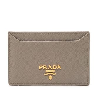 Prada Porte-cartes doccasion - Femme - Pre-owned - Gris - Taille: ONE Size
