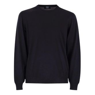 Fedeli Argentina Rundhals-Pullover - - Knitwear - Herren - Blau - M