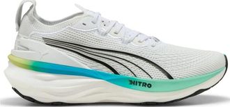 Puma Puma Herren Foreverrun Nitro 2 Laufschuhe Stabilitätsschuh Puma White-Speed Blue - Weiß 44