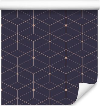 OEM Carta Da Parati Con Motivo Geometrico Modernista Per Soggiorno E Camera Da Letto, 50x1000 Cm