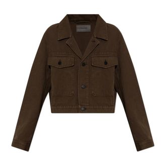 Christophe Lemaire Femme, Vestes, Brun, Taille: 38 FR Boxy Denim Jacket