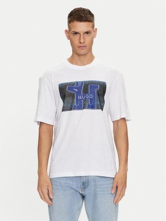 HUGO BOSS Hugo T-Shirt Nedary 50519131 Wei&szlig; Regular Fit