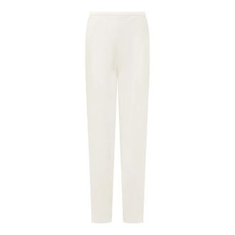 Emporio Armani Femme, Pantalons, Blanc, Taille: 44 FR Pantalon droit