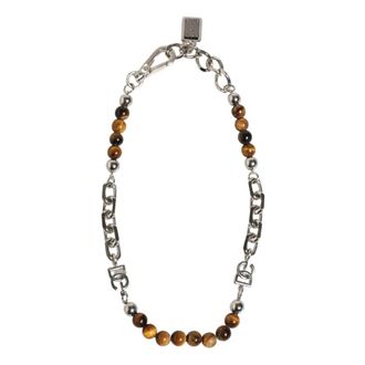 Dolce & Gabbana Chain Beaded Bracelet - - Accessories - Damen - Grau - ONE SIZE