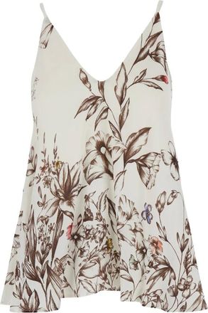 Semicouture Femme, Tops, Blanc, Taille: 36 FR D&eacute;bardeur &agrave; fines bretelles