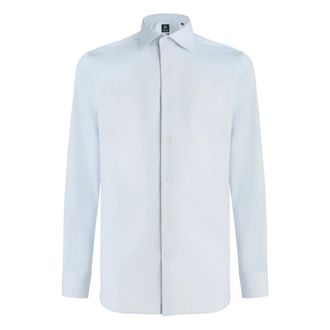 Boggi Milano Homme, Chemises, Bleu, Taille: 2XL Chemise en coton pinpoint Long Fit