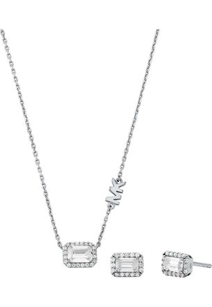 Michael Kors Womens Semi precious necklace and earring jewelry set