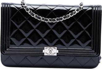 Chanel Pre-owned Boy Wallet on Chain - Femme - Pre-owned - Noir - Taille: ONE Size