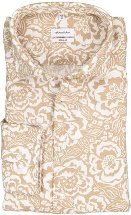 Seidensticker Seidensticker Herren Hemd beige Leinen