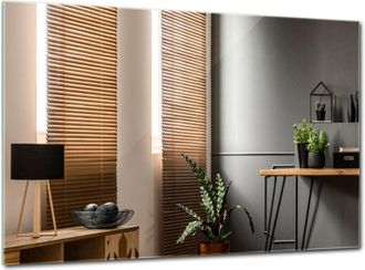 Tulup Tulup - Grand Miroir Mural - Miroir d&eacute;coratif pour Salon, Salle de Bain, Chambre, entr&eacute;e - Miroir d&eacute;coratif - 100 cm x 70 cm