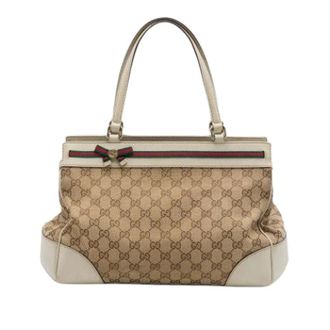 Gucci Sac cabas Pre-owned en toile - Femme - Pre-owned - Beige - Taille: ONE Size