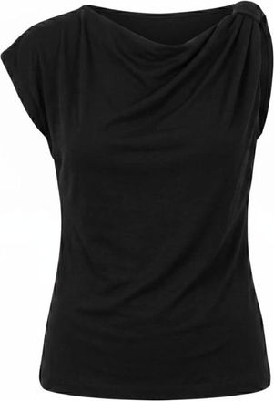 Pinko Pinko, Femme, Blouses et Chemises, Noir, Taille: 38 FR Maglia nodo