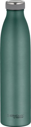 Thermocafé by Thermos TC BOTTLE moss green mat 0,75l, Isolierflasche aus Edelstahl, kohlensäurefest, 12h heiß 24h kalt, Auslaufsicher, für Schule, Unterwegs & Büro