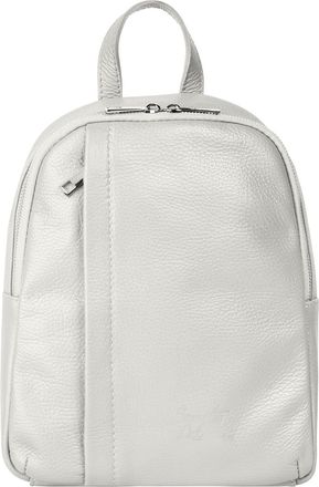 Samantha Look Rucksack Echt Leder Damen | Made in Italy, Moderner City Rucksack mit Hauptfach, Einsteck- und Reißverschlussfächern | 021686