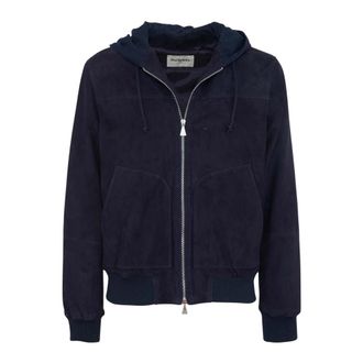 Roy Rogers Lederjacke - - Jackets - Herren - Blau - XL