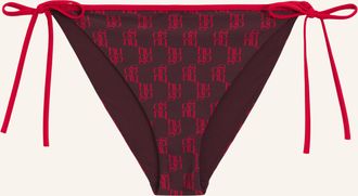 HUGO BOSS Hugo Bikini-Unterteil Monogram Side Tie Regular Fit rot