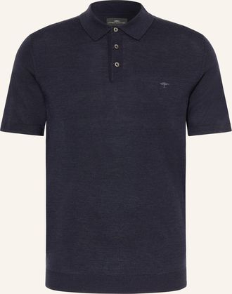 Fynch-Hatton Fynch-Hatton Strick-Poloshirt blau