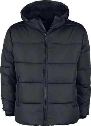Lonsdale Mens GARKER Winterjacke mit Kapuze, Black, 3XL