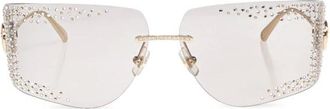 Jimmy Choo London Femme, Accessoires, Jaune, Taille: ONE Size Jc4009B Lunettes de soleil