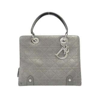 Dior Pre-owned Sac &agrave; main en cuir Vea44594 - Femme - Pre-owned - Gris - Taille: ONE Size