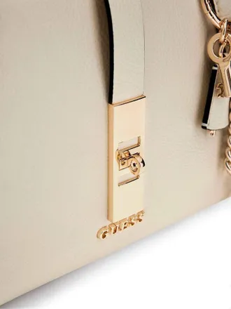Guess Womens Satchel Bag Off White Polyurethane - Satchel-Bags