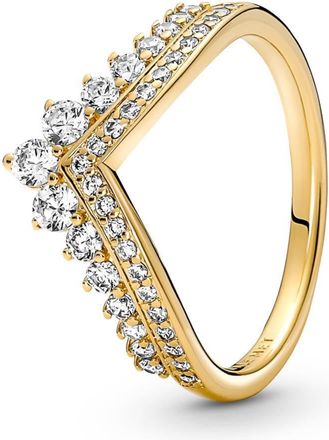 Pandora SHINE Ring Timeless Prinzessinnen Wünsche 14k gelbvergoldet, Zirkonia 167736C01 50