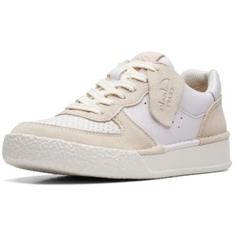 Clarks Damen Craft Cup Court Sneaker, Off White Combi, 35.5 EU