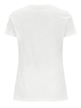 Moncler Logo-Print Cotton T-Shirt - White