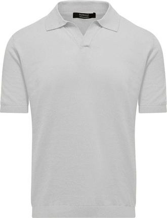 Bomboogie Homme, Pulls, Blanc, Taille: 2XL Pull en Lin et Coton avec Col