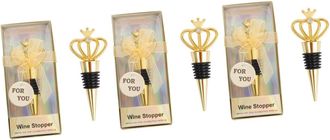 TOPBATHY 6 STK Krone Weinverschluss weinflaschenverschluss partyartikel Getr&auml;nkeverschl&uuml;sse Wiederverwendbarer Weinkorken Stopper die Krone hochzeitsdeko Steck