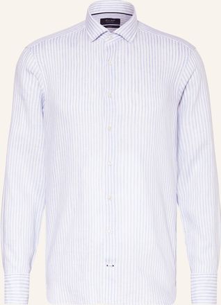 Olymp Olymp Signature Leinenhemd Tailored Fit blau