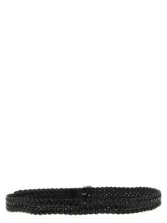 Saint Laurent Cassandre Belt - Black