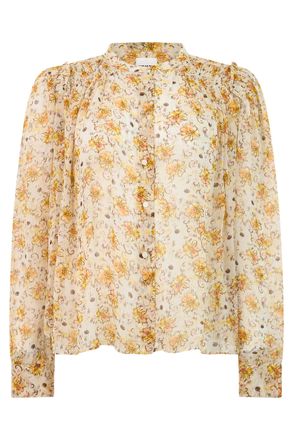 Isabel Marant Floral-Print Viscose Shirt - Yellow
