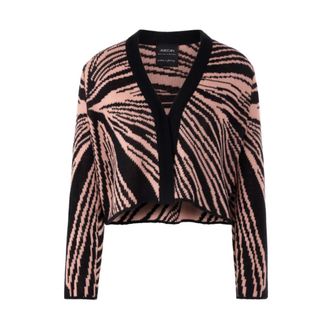 Marc Cain Kurzer Jacquard-Cardigan - - Knitwear - Damen - Mehrfarbig - M