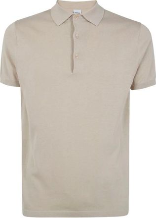 Aspesi Homme, Tops, Beige, Taille: L Polo en coton avec boutons en nacre