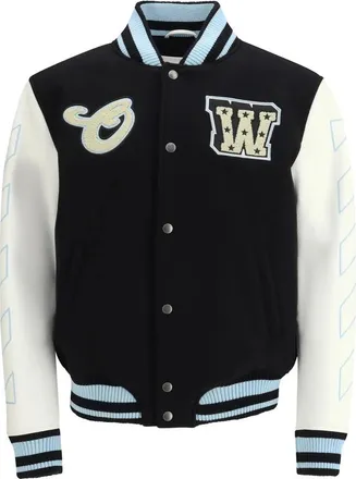 Off-white Star-logo Varsity Bomber Jacket