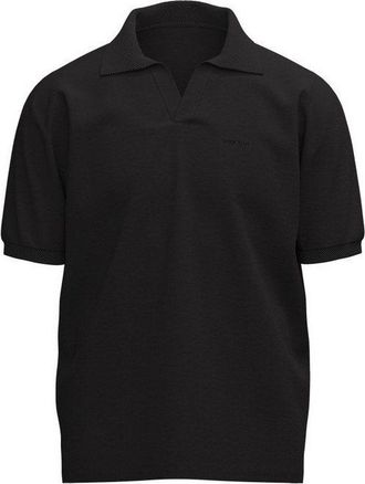 Trigema Poloshirt TRIGEMA Poloshirt DELUXE ohne Knopfleiste (1-tlg)