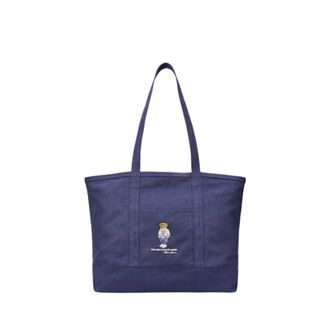 Polo Ralph Lauren Gro&szlig;e Polo Bear Tragetasche - - Bags - Damen - Blau - ONE SIZE